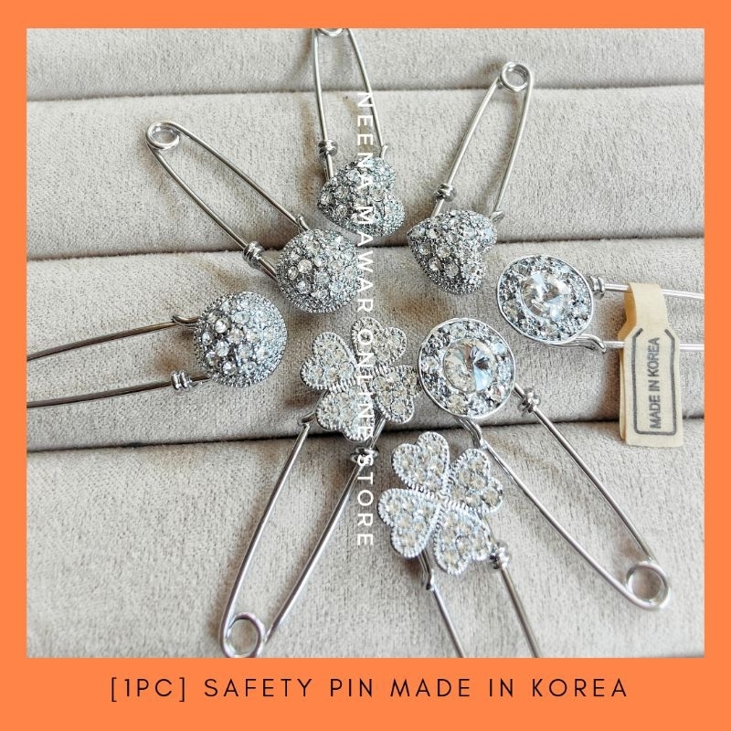 🇰🇷🇰🇷 [1PC] Safety pin Made IN Korea Safety Pin BROOCH BAHU | Shopee ...