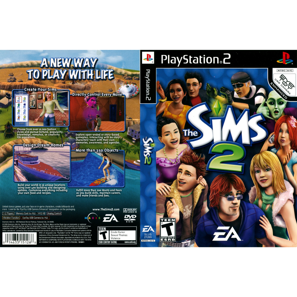PS2 DVD Games Collection The Sims 2 | Shopee Malaysia