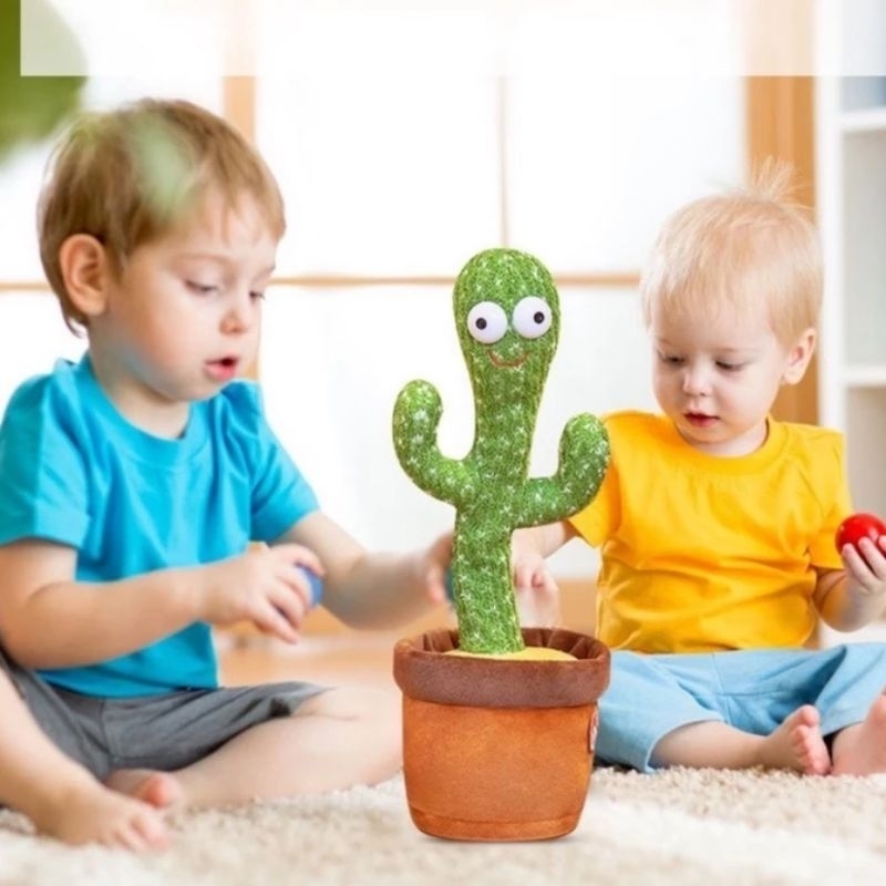 TIKTOK Cactus Viral SingingMusical Toys Early Education Cactus Bercakap ...