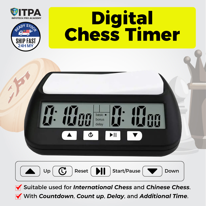 Chess Clock Professional Digital Chess Timer Count Up Down Timer With
