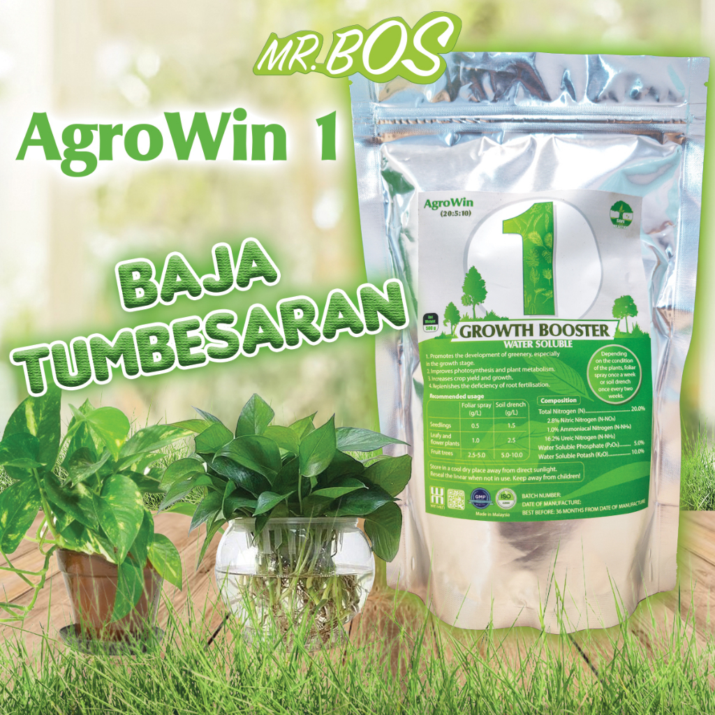 500g Baja Tumbesaran [AGROWIN 1] 促进成长肥 Fertilizer for Plant Growth ...