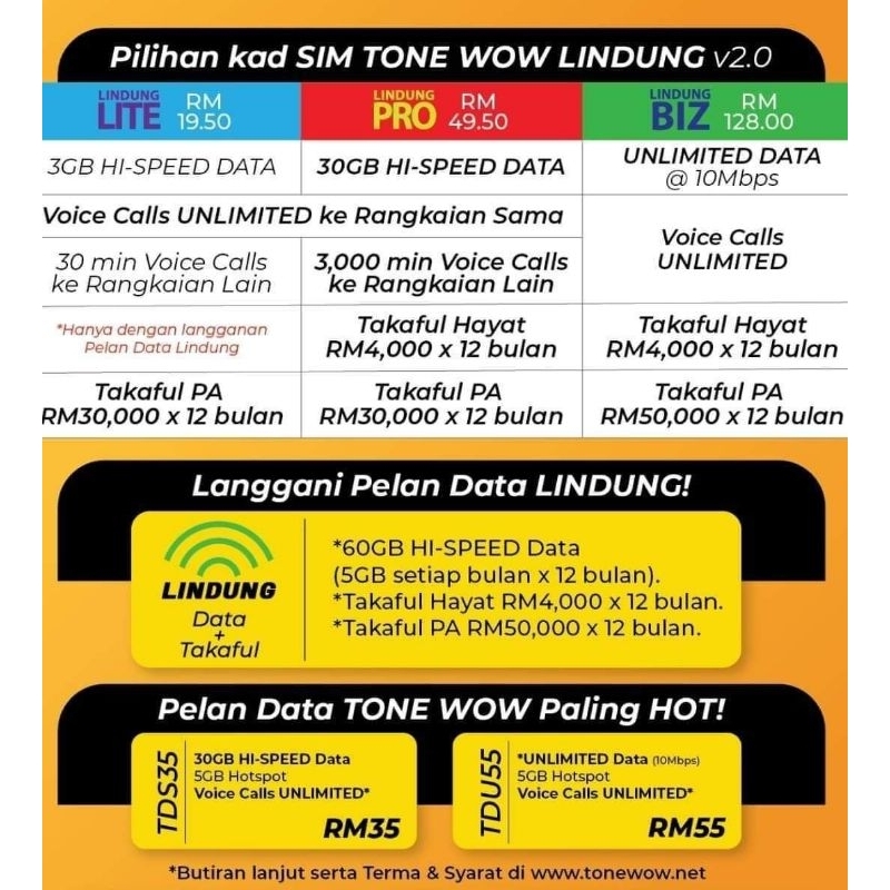 SIMKAD TONE WOW OFFICIAL | Shopee Malaysia