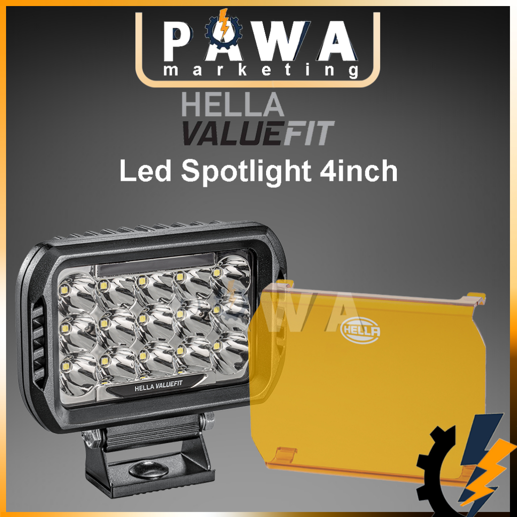 HELLA VALUEFIT 450 LED Offroad Spotlight Waterproof IP67, IP69K Car Led ...