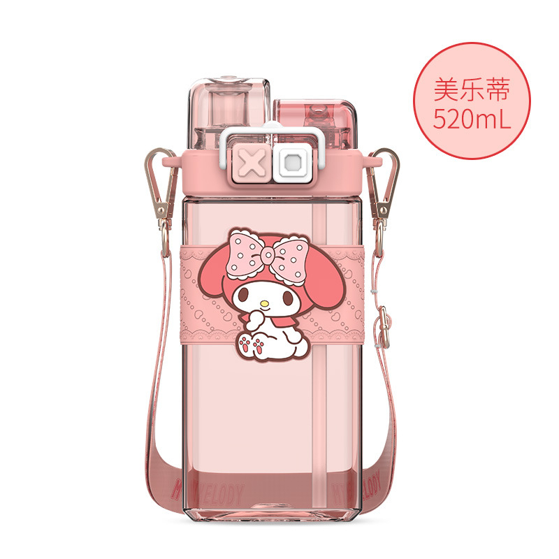 Sanrio 520ML Tritan Hello kitty Kuromi Melody Buzz Lightyear Lotso 3Eyes Alien Cinnamoroll ...