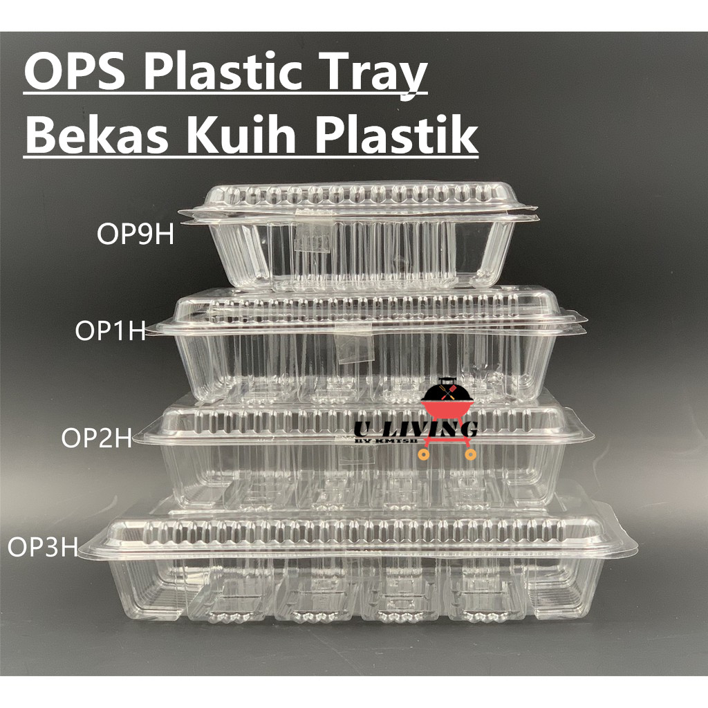 9H/1H/2H/3H OPS Plastic Tray/Bakery Disposable Plastic Clear Food Box ...