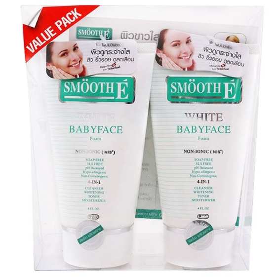 SMOOTH E WHITE Babyface Foam 4 oz. Double Pack | Shopee Malaysia