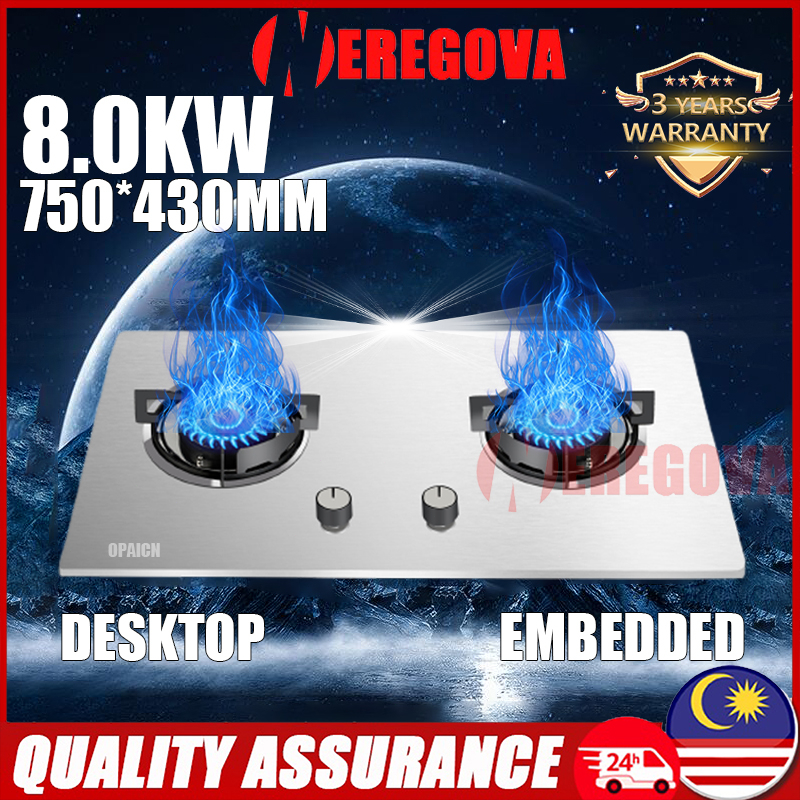 3 Years Warranty 8.0kw dapur gas/gas stove stainless steel /dapur gas ...