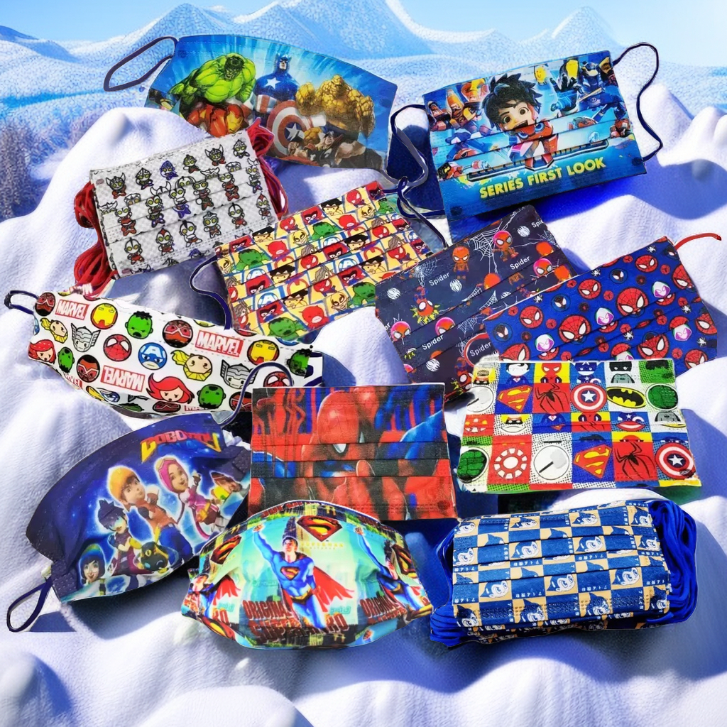 50pcs Free 10pcs Kids Mask Budak Mask Kid Ear-loop Children Face Mask ...