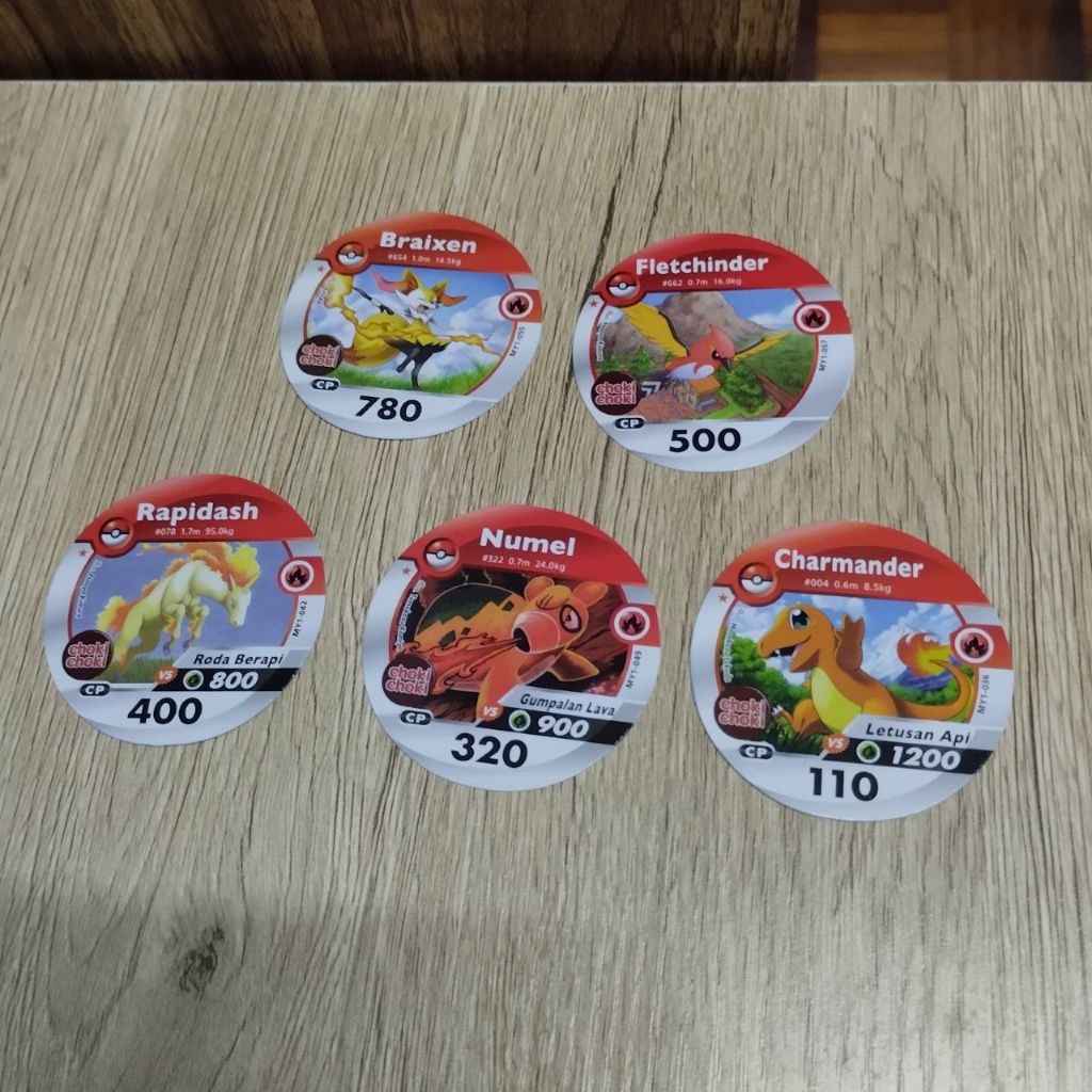 Pokemon Medallion Choki Choki (Fire Type) | Shopee Malaysia