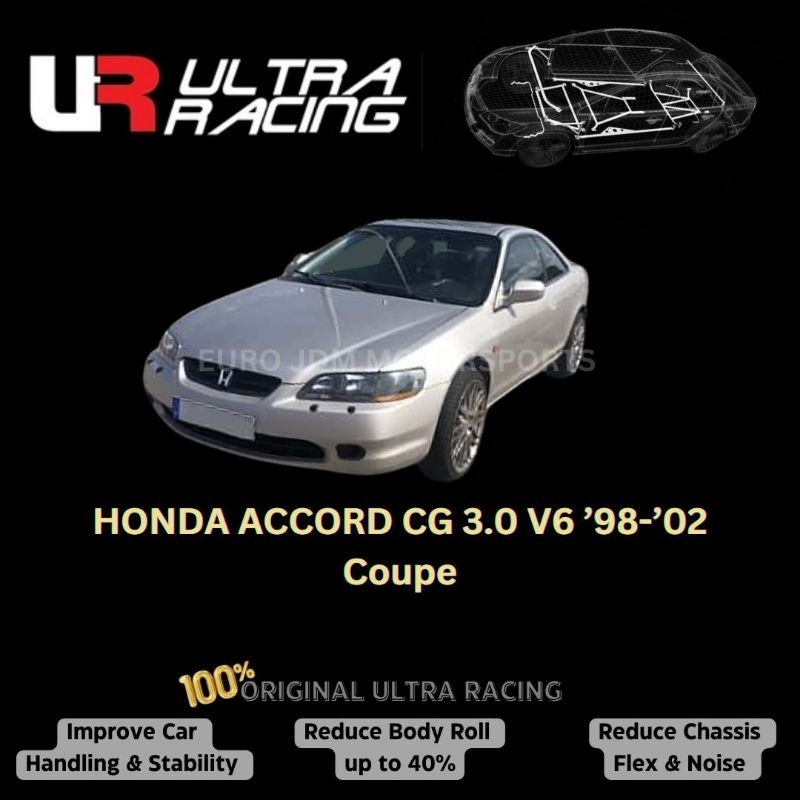 Ultra Racing Safety Bar Honda Accord CG 3.0 V6 '98-'02 (Coupe) | Shopee ...