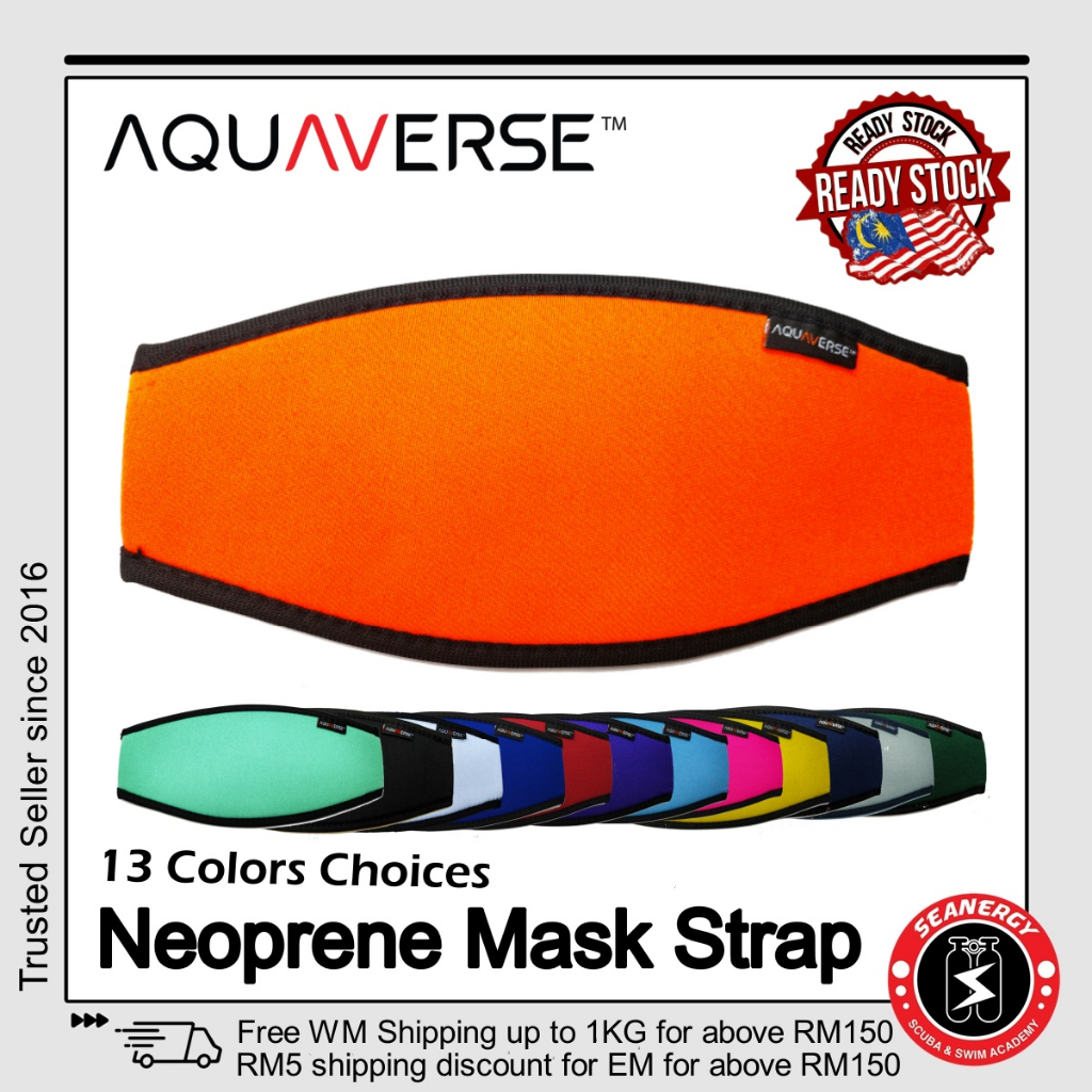 Aquaverse Neoprene Mask Strap Cover for Scuba Diving Mask Snorkeling ...