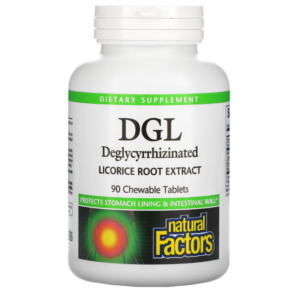 Natural Factors, DGL, Deglycyrrhizinated Licorice Root Extract, 90 / ...
