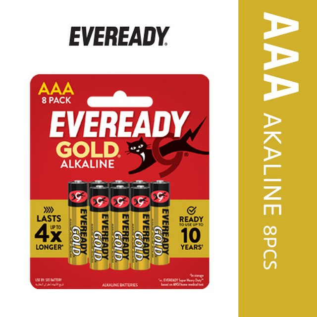 EVEREADY GOLD® 8PC Alkaline AAA | Shopee Malaysia
