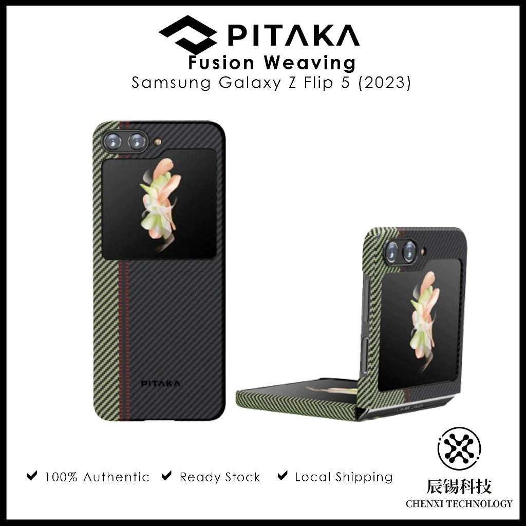 PITAKA Fusion Weaving MagEZ Case 3 for Samsung Galaxy Z Flip 5 (2023 ...