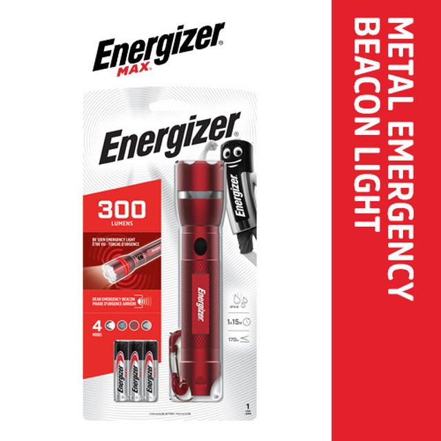 ENERGIZER® METAL EMERGENCY BEACON LIGHT AAA Emergency Flashlights ...