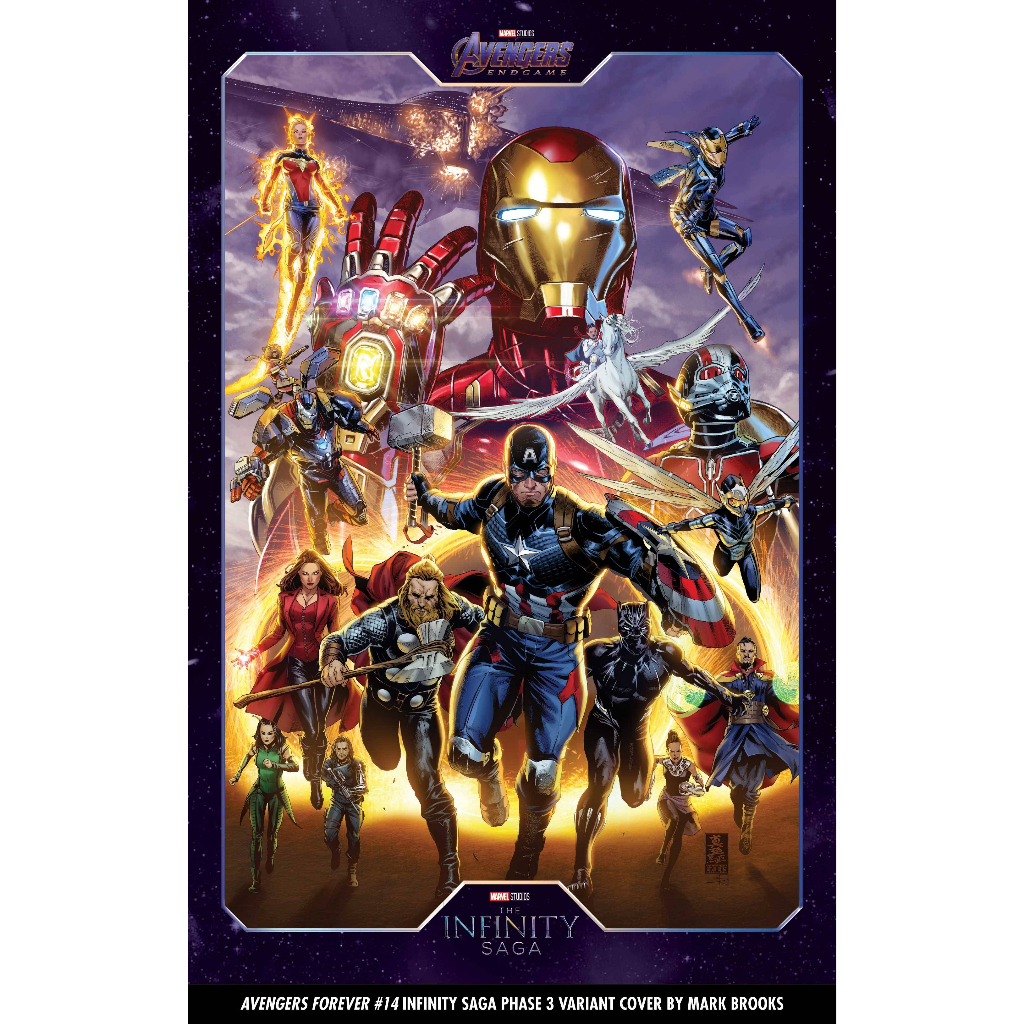 AVENGERS FOREVER #14 MARK BROOKS INFINITY SAGA PHASE 3 VARIANT MARVEL ...