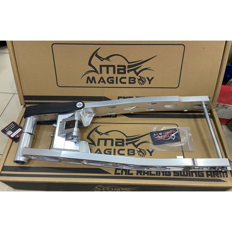 MAGIC BOY SUZUKI RAIDER 150 CNC PRO SWING ARM +2 INCH (MB01)- SILVER ...