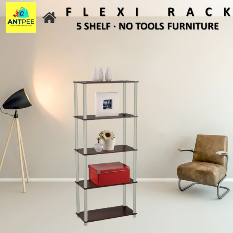 𝐀𝐍𝐓𝑃𝐸𝐸 𝟓 𝐓𝐢𝐞𝐫 𝐒𝐡𝐞𝐥𝐟 𝐅𝐥𝐞𝐱𝐢 𝐑𝐚𝐜𝐤 🐜 5 Tingkat Rak / Multilayer Decorative ...
