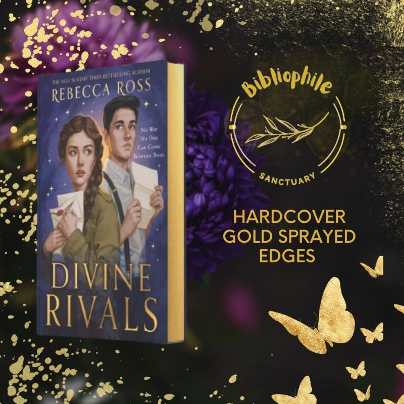 [GOLD SPRAYED EDGES] Divine Rivals by Rebecca Ross — Original Hardcover ...
