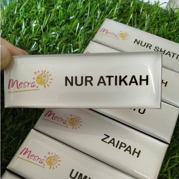 Name Tag Epoxy Acrylic Mesra Petronas (75X25mm) | Shopee Malaysia