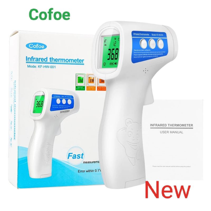 🇲🇾 Cofoe 3 in 1 Ear & Forehead Infrared Thermometer Non-contact 2-in-1 LCD Dual-use Forehead ...