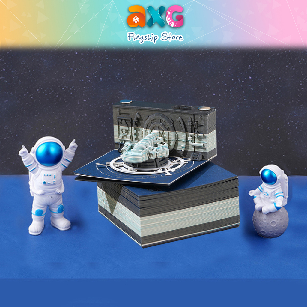 3D Notepad Memopad Papercraft Voyager Set (IQM196) Hand-Torn Non-Sticky ...