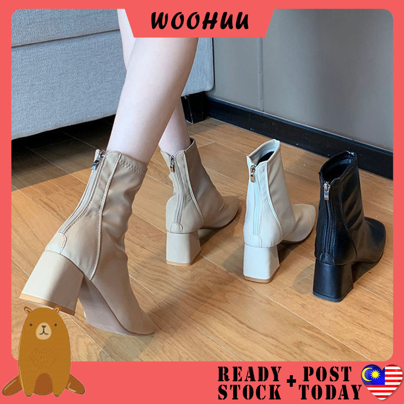 READY STOCK WOOHUU Boots Women korean style Fashion Casual Platform ...