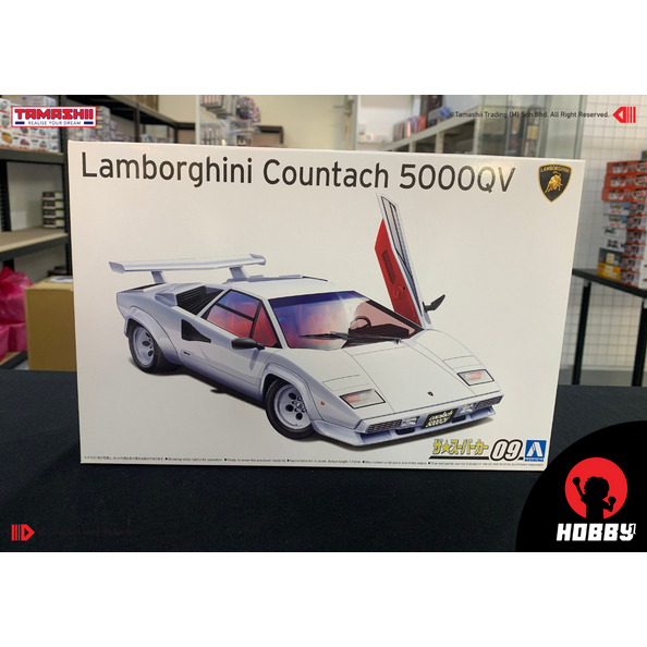 Aoshima `85 Lamborghini Countach 5000QV (Scale 1/24) | Shopee Malaysia
