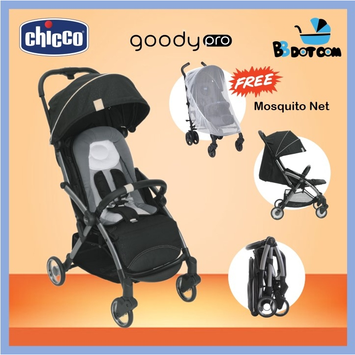 (FREE Mosquito Net) Chicco Goody Pro Auto Fold Lightweight Newborn ...