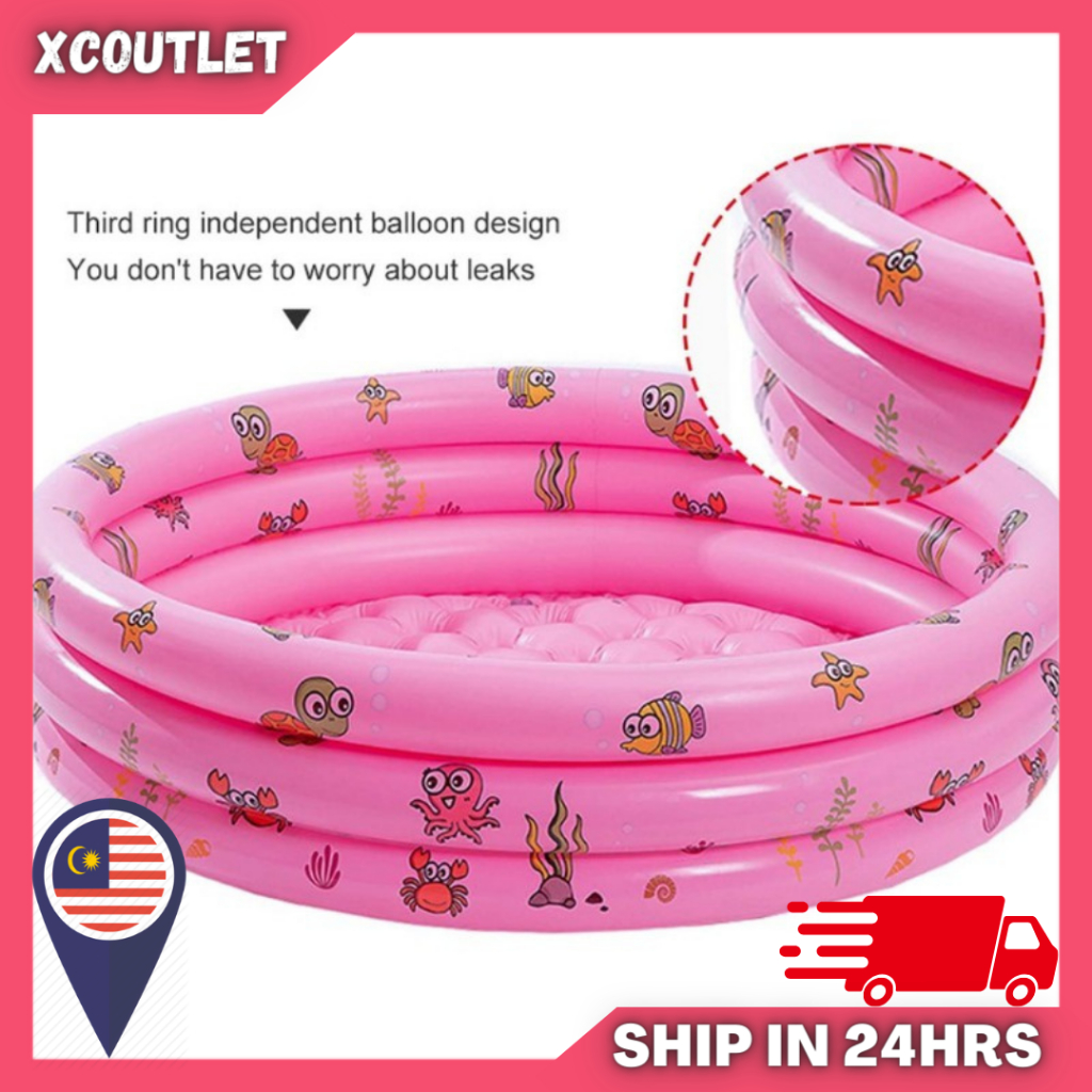 130CM Pool Indoor Inflatable Pool Kids Ball Ball Playpen Fence Kolam ...