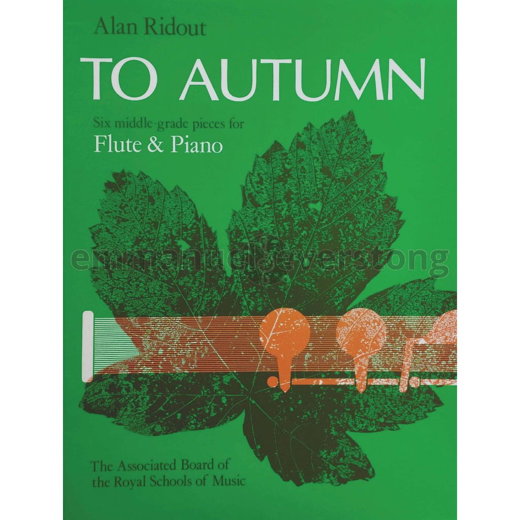 To Autumn | Six middle-grade pieces for Flute & Piano | Alan Ridout ...