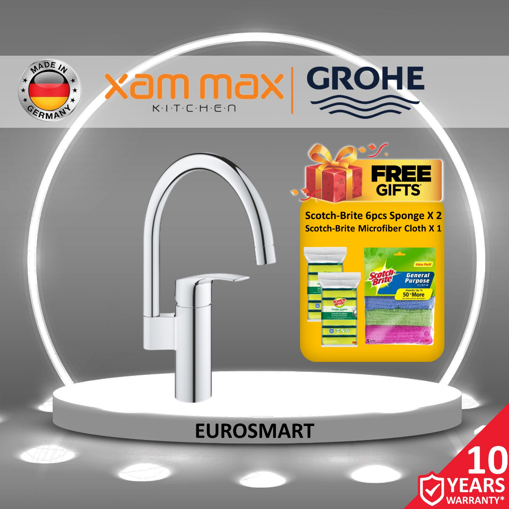 Grohe 33202003 Eurosmart Kichen Mixer Tap Faucet Sinki Dapur Paip ...