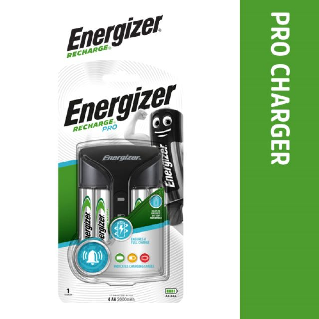 Energizer® PRO CHARGER - with 4 x 2000mAh AA Rechargeable Battery ...