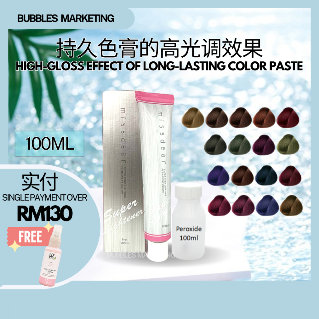 Miss Dear Super High Lighting Permanent Color 100ml + Peroxide 100ml at ...