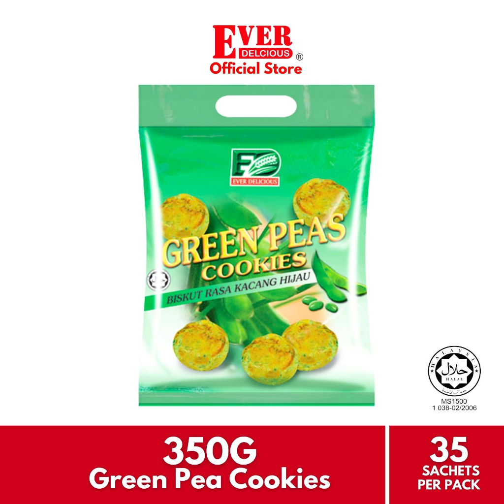 Ever Delicious Family Pack Green Peas Cookies (350g/1 x 35's) | Shopee ...