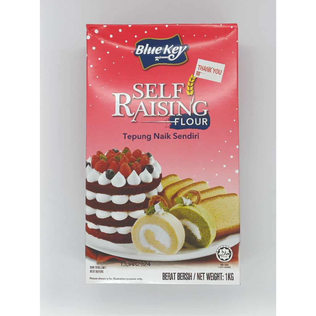 Bluekey Self Raising Flour (1kg) | Shopee Malaysia