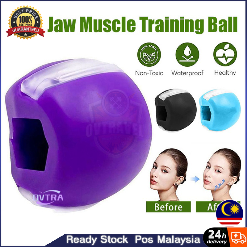 Ready Stock Jawline Fitness Ball Facial Toner Exerciser Muscle Training ...