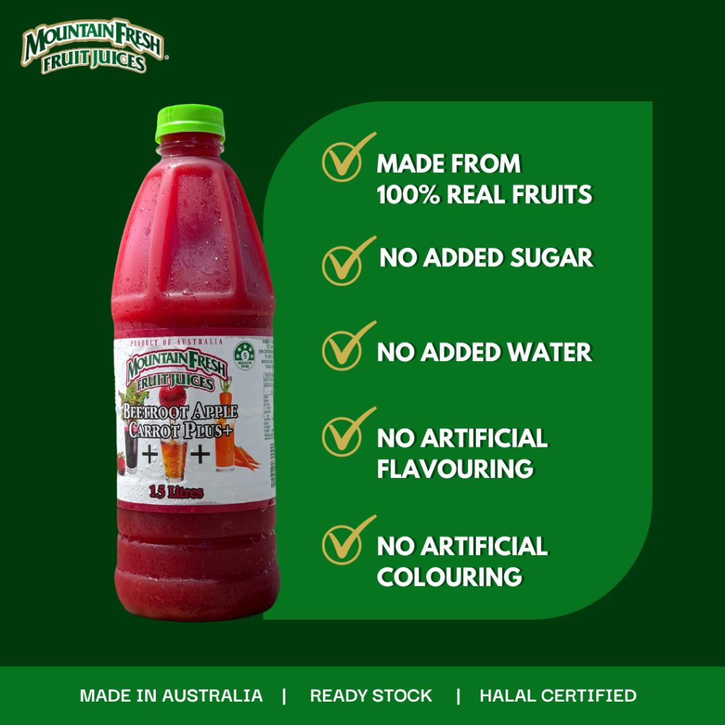 Mountain Fresh ORIGINAL Apple & Beetroot & Carrot Juice - Made from 100 ...