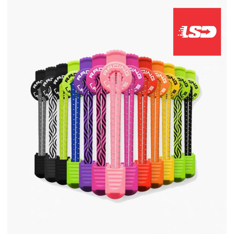 Racing Laces Reflective Lock Laces Elastic Shoe Laces Lazy Lock No Tie ...