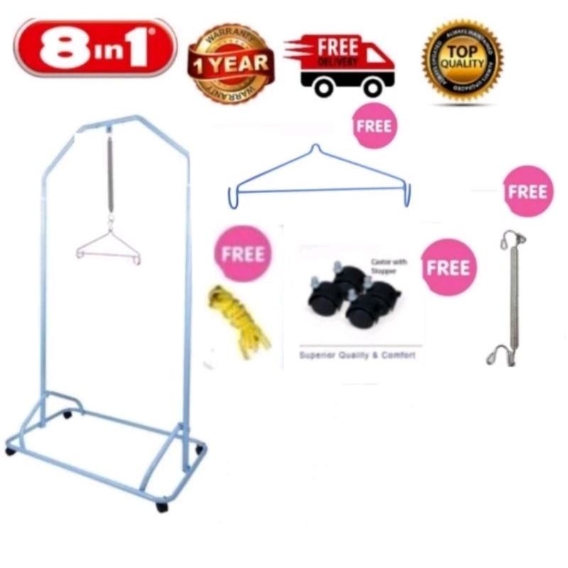 💖1Year Warranty💖Full Set Rangka Besi Buai💖10in1 Cradle Stand/Besi ...