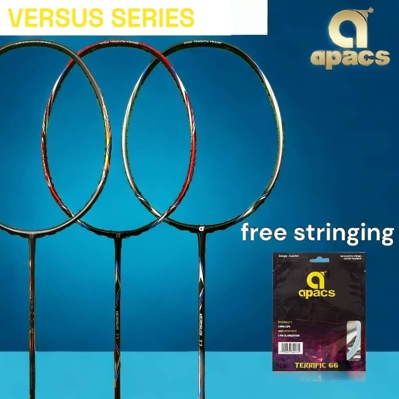 APACS VERSUS SERIES 70/77 INSTALL STRING BADMINTON ORIGINAL RACKET(Free ...