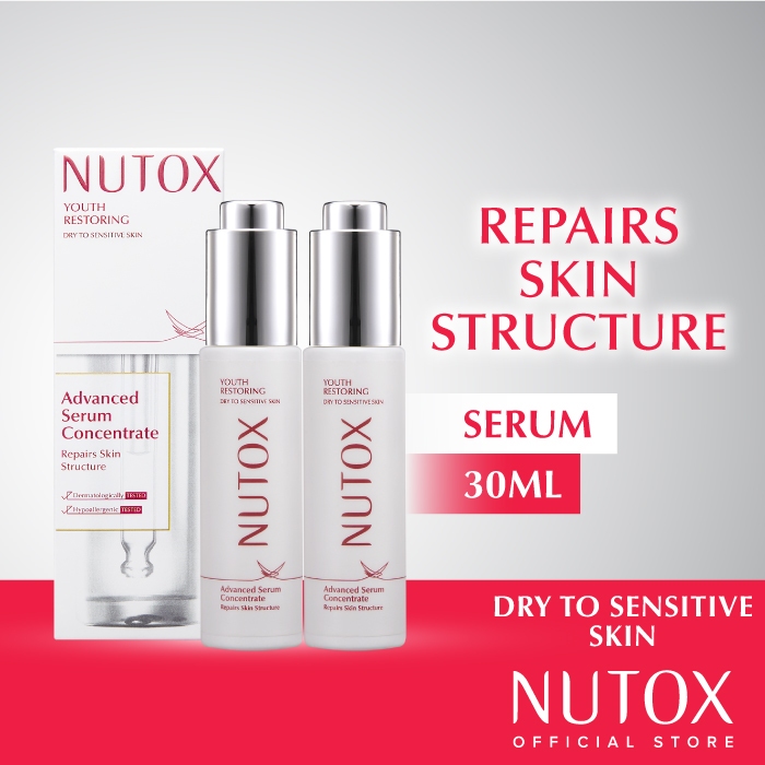 NEW IMPROVED Twin Pack Nutox Youth Restoring Advanced Serum Concentrate 30ml Dry to Sensitive Skin Shopee Malaysia