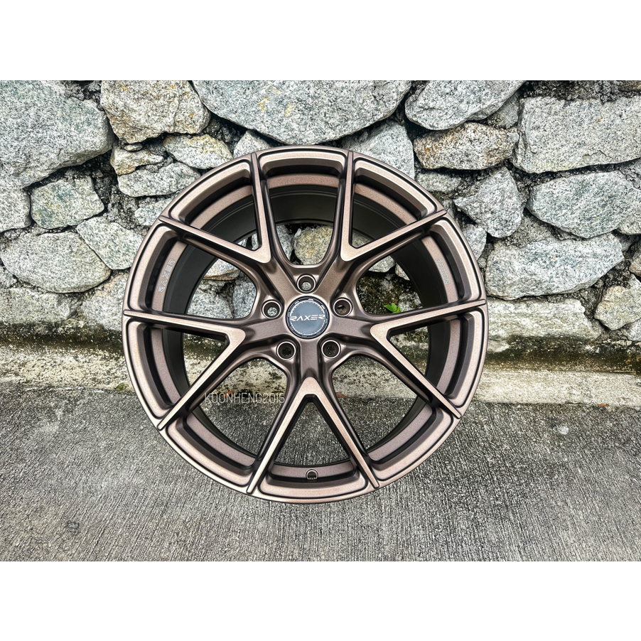 New Car Sport Rim RAXER WHEELS RTX02 with Flow Forming 18x8.5 5x113 Seasonal Color Carbon Bronze ...