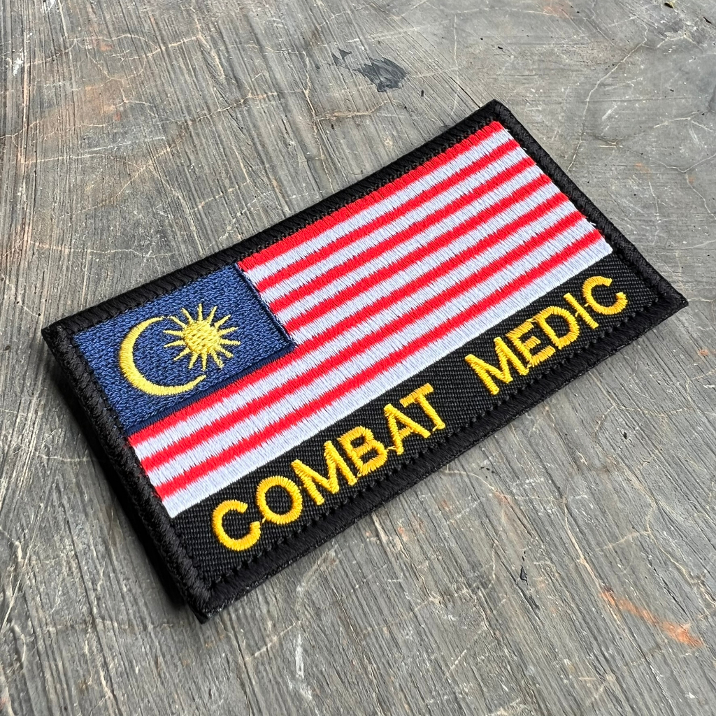 Malaysia Combat Medic Embroidered Flag | Shopee Malaysia