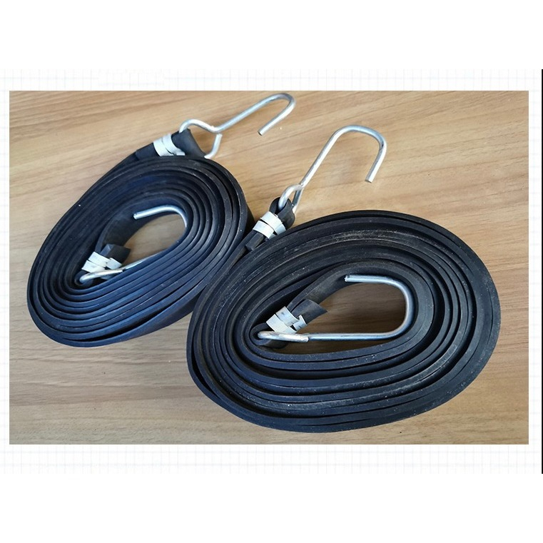 3 pcs Tali Getah Tyre 2 Cangkuk Ikat Barang (Stretch Cords) Panjang 2 ...