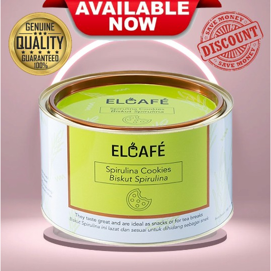E.l.k.e.n.s Elcafe Spirulina Cookies 400g | Shopee Malaysia