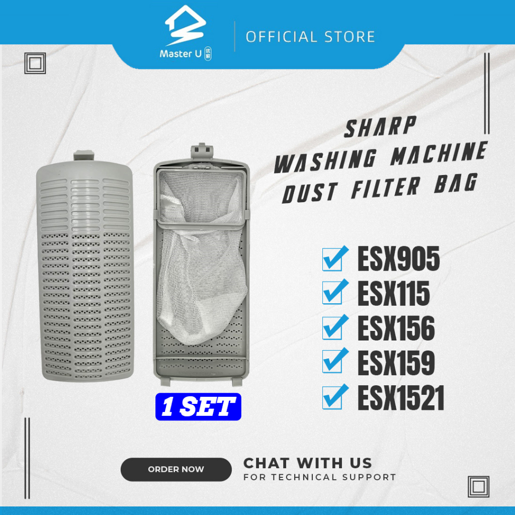 SHARP WASHING MACHINES DUST FILTER BAG - ESX905 / ESX115 / ESX156 ...