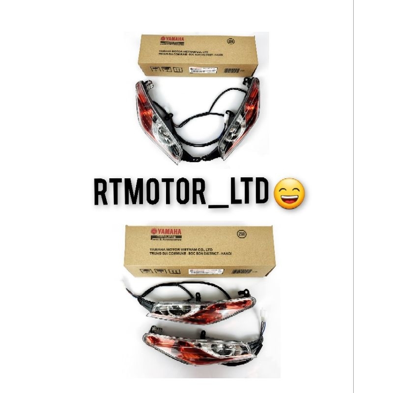YAMAHA LC135 LC V2 VIETNAM FRONT SIGNAL ORANGE ( V3 - V7 BOLEH DIPASANG KENA ADD ON WIRE SOCKET ...