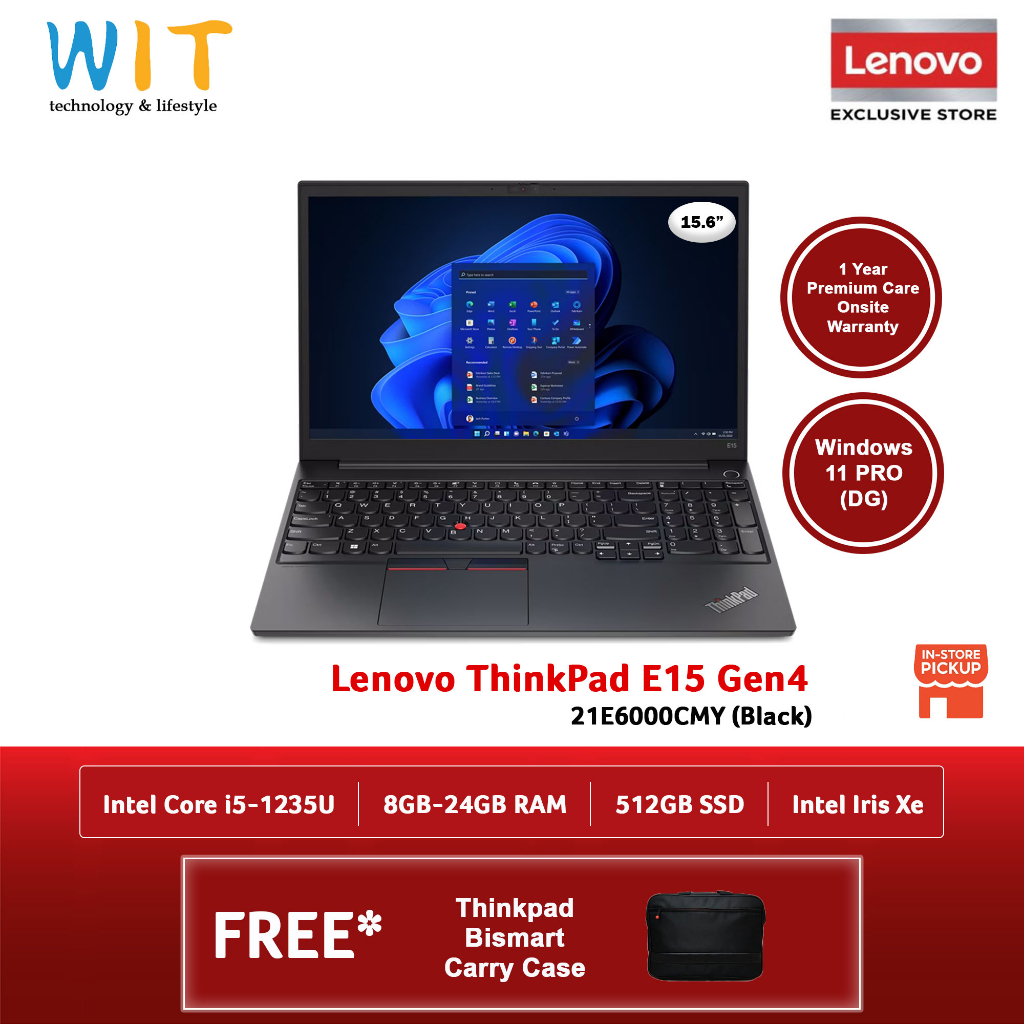 Lenovo ThinkPad E15 Gen 4 21E6000CMY /Intel Core i5-1235U /8GB-24GB RAM ...