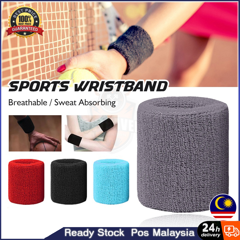 [24H] outdoor wristbands sports Sweatband Cotton Unisex running gym ...
